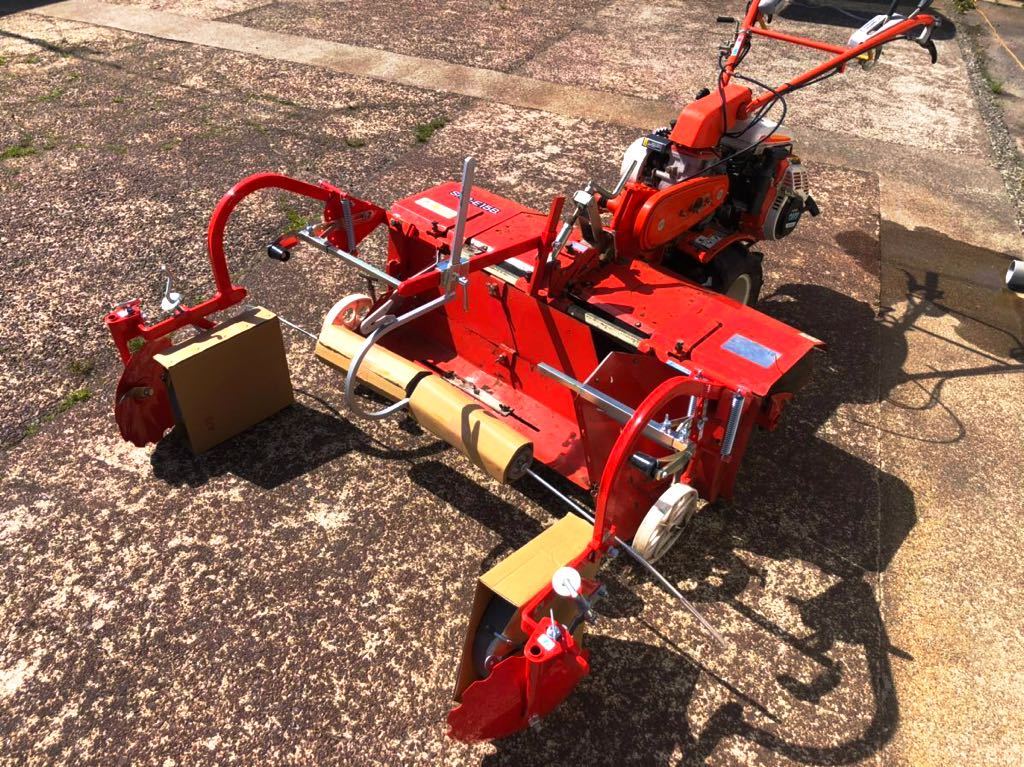 動画あり マメトラ DMC-603 ニューつくば 平畝立てマルチ 管理機 マルチャー マルチ張り 最大6馬力 3回使用しました 中古 超美車 ...