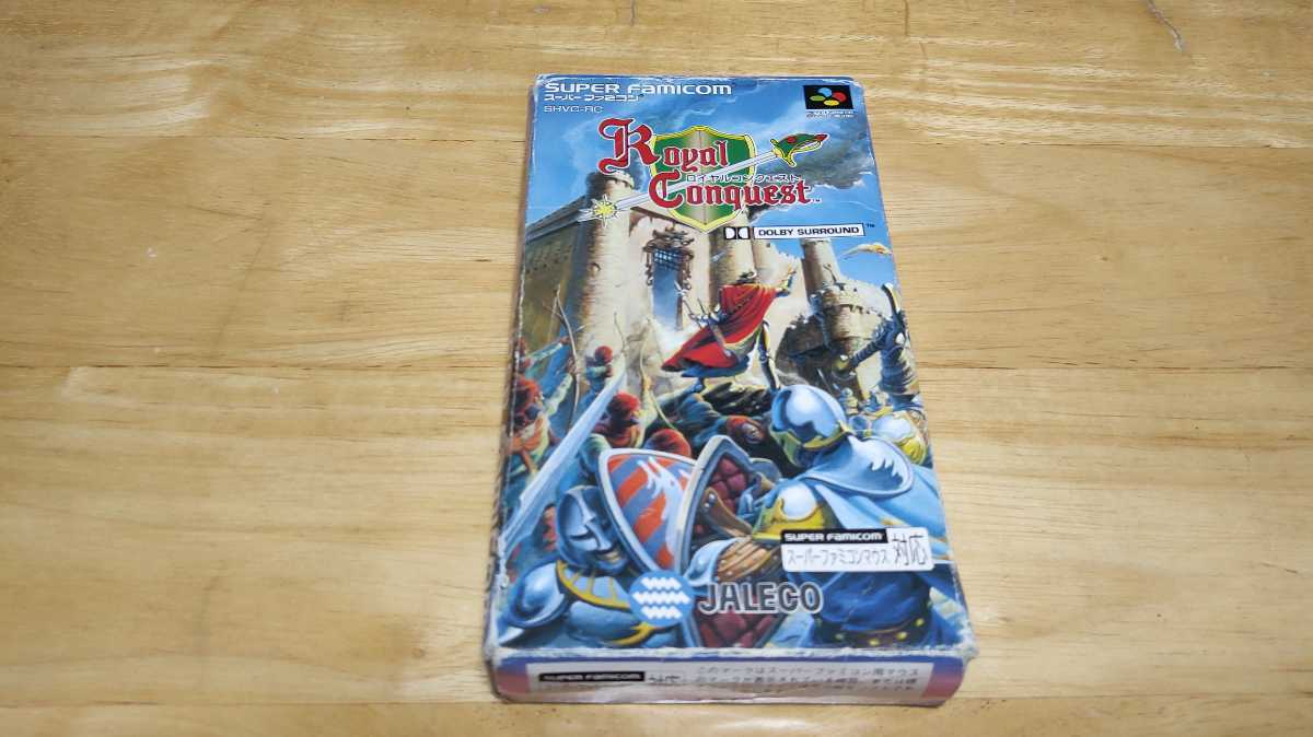 【傷や汚れあり】★SFC「ロイヤルコンクエスト(Royal Conquest)」箱・取説付き/JALECO/スーパーファミコン/SUPER ...