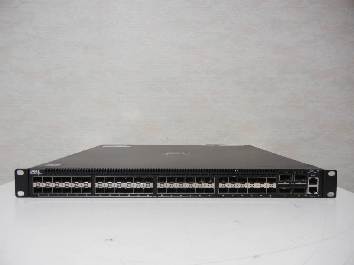 【やや傷や汚れあり】★中古 DELL PowerSwitch Sシリーズ Force10 S4810P-AC-R 48ポート10GbE/4 ...