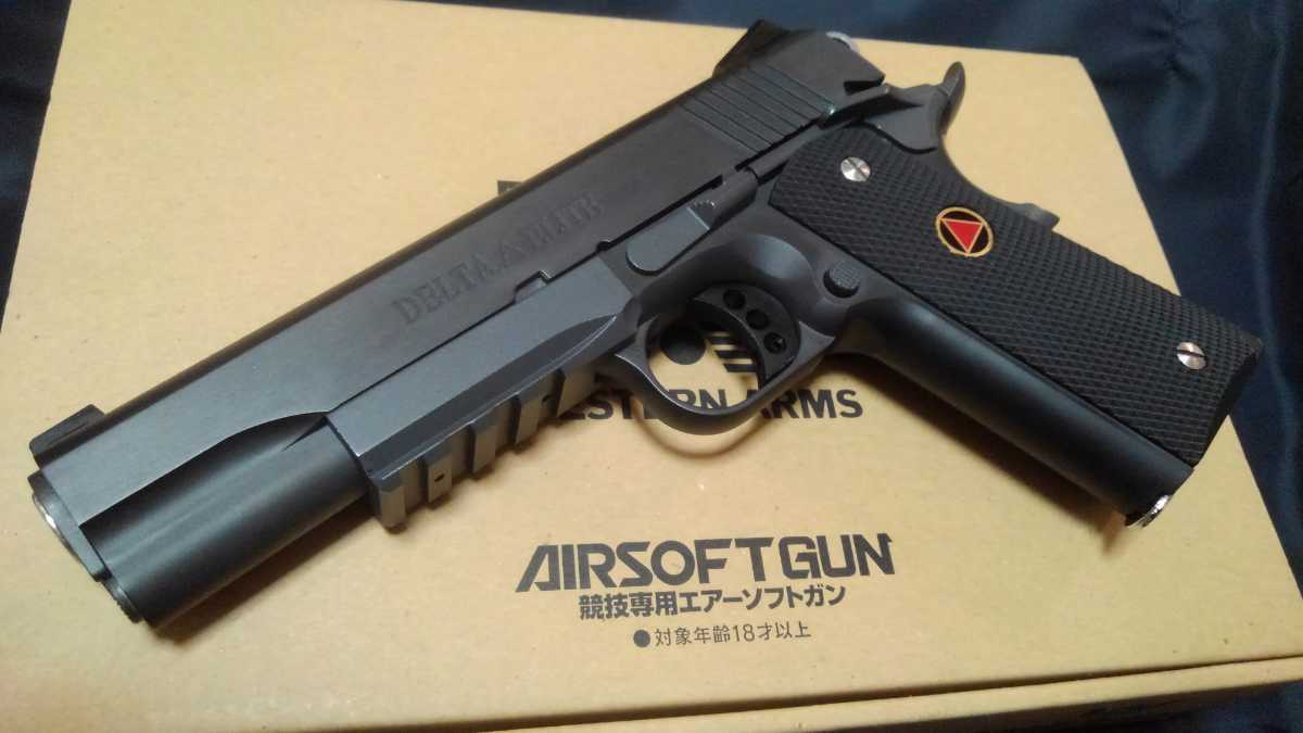 【目立った傷や汚れなし】COLT DELTA ELITE RAILGUN★デルタエリートレールガン★10mm★WesternArms ...