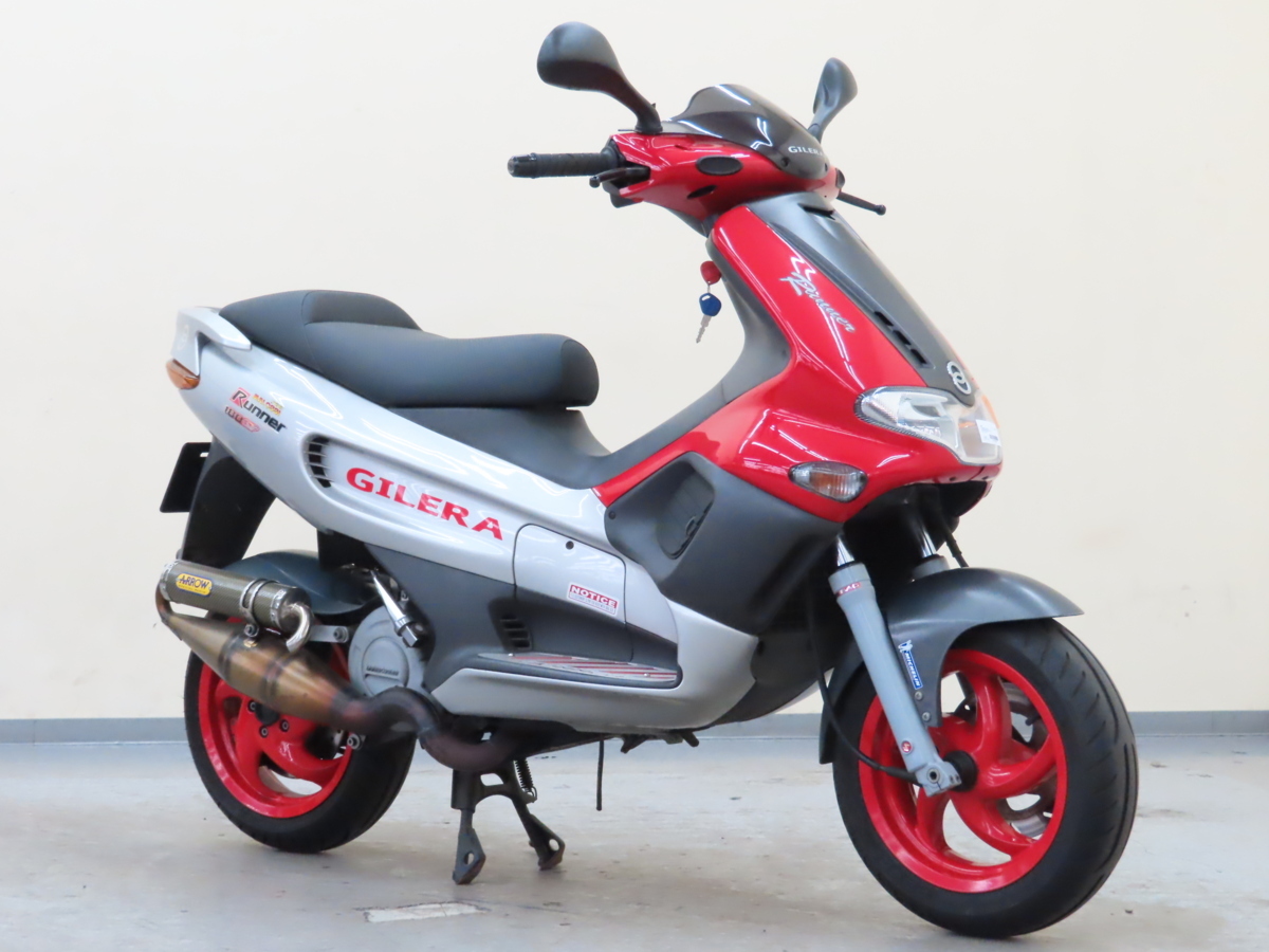 【やや傷や汚れあり】特別出品!! ジレラ ランナー FXR180 【動画有】ローン可 チャンバー改 希少車 2スト 180cc 軽二輪 ...