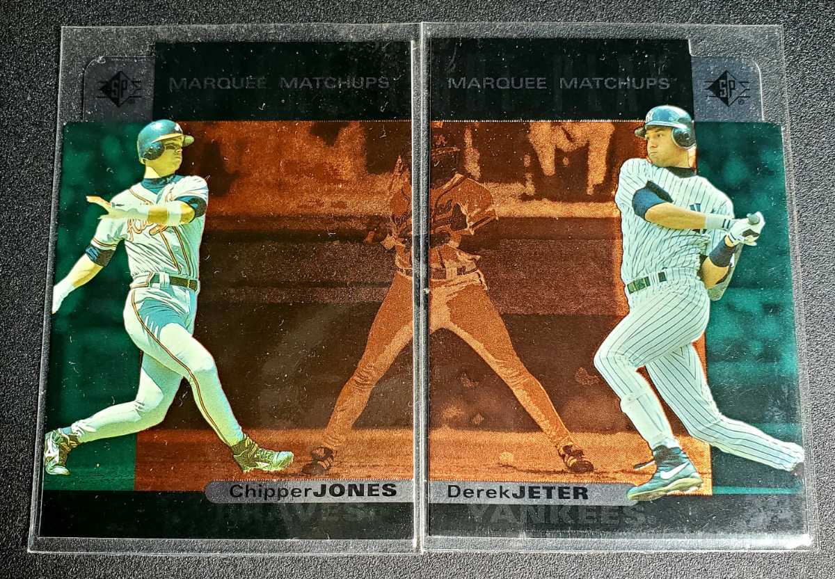 【目立った傷や汚れなし】Derek Jeter / Chipper Jones【1997 Upper Deck SP - Marquee ...