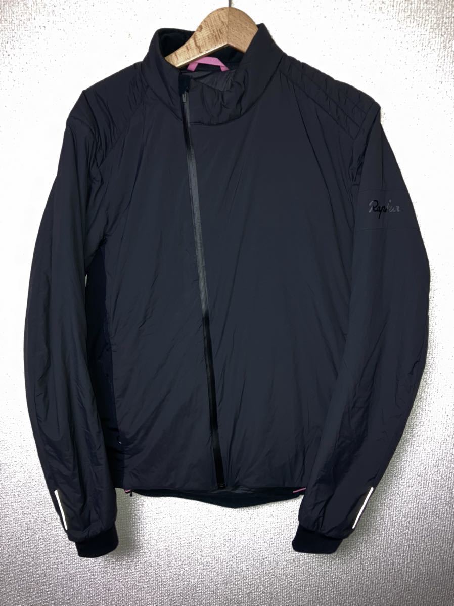 【目立った傷や汚れなし】RAPHA TRANSFER JACKET ラファ トランスファージャケット 中綿 Mサイズ グレー 冬用サイクル ...