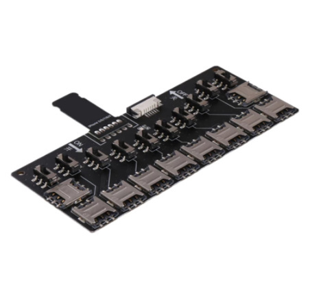 【未使用】【新品】10スロット simカードアダプタ マルチsimカードリーダー 独立 制御スイッチミニ sim nano iPhone5/6 ...