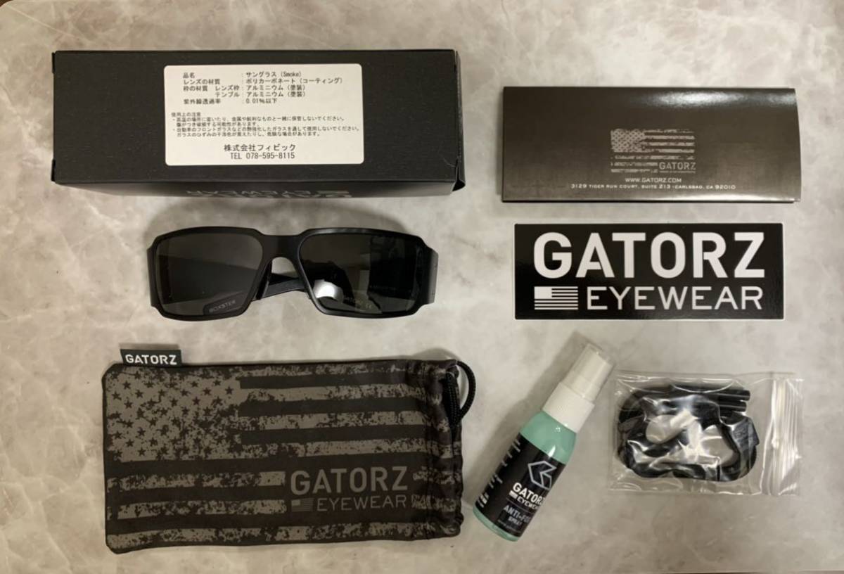 【未使用に近い】試着のみ 実物 Gatorz Boxster スモークレンズ サングラス ゲイターズ (Slade, SC ...