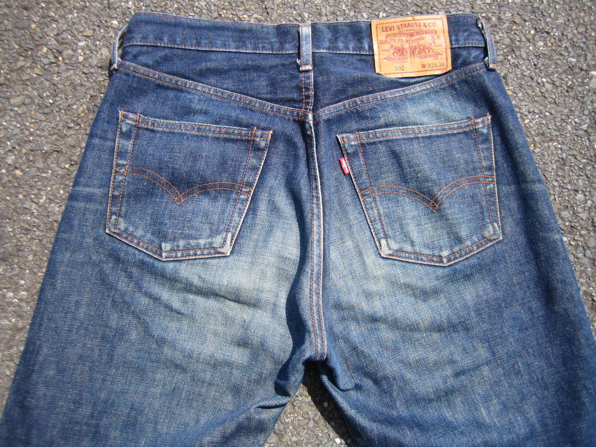 【新品】新品 02s 廃盤 デッドストック 復刻 ヴィンテージ リーバイス 502-03 フィリピン製 コーンミルズ社製生地 デニム ...