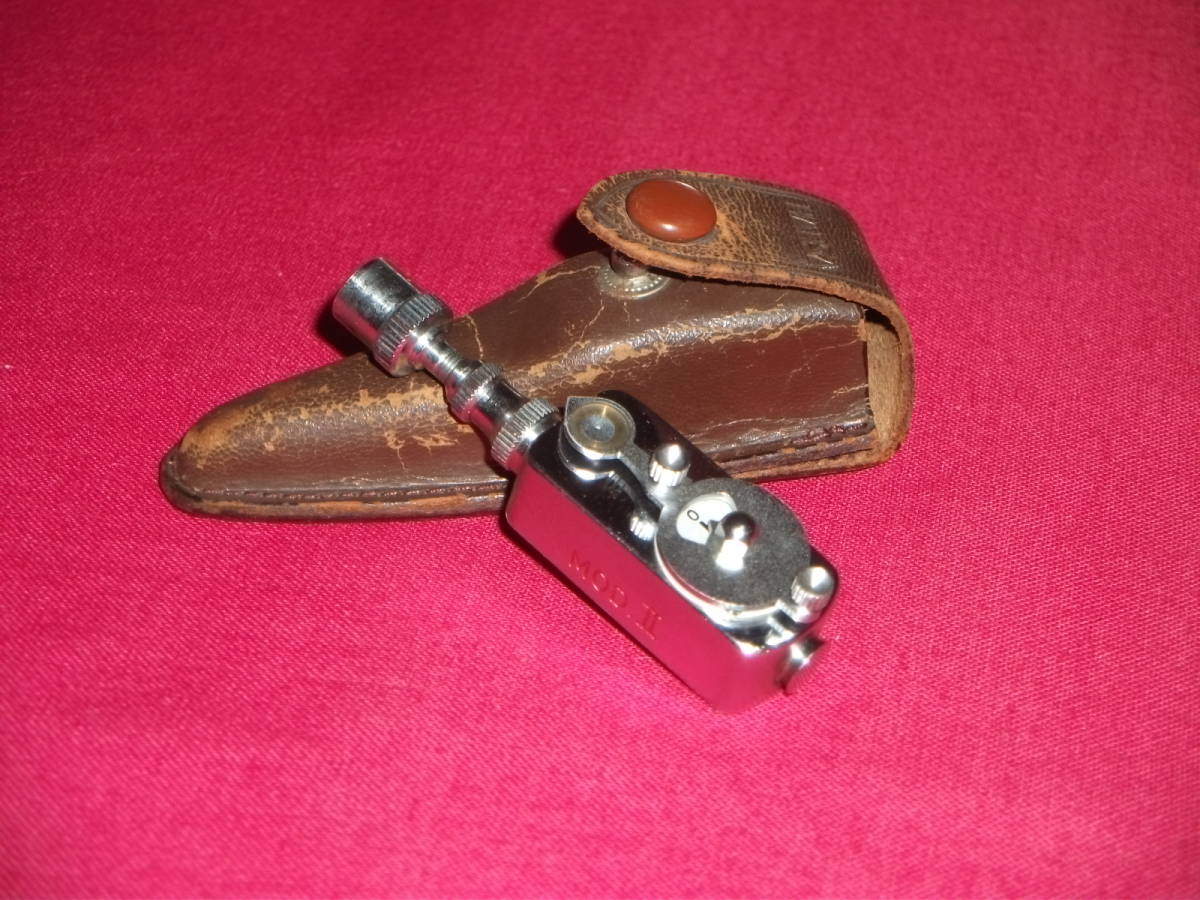 【やや傷や汚れあり】セルフタイマー★SELF TIMER★HANSA MOD.Ⅱ 革ケース付き シャッター作動OK Made in Japan ...