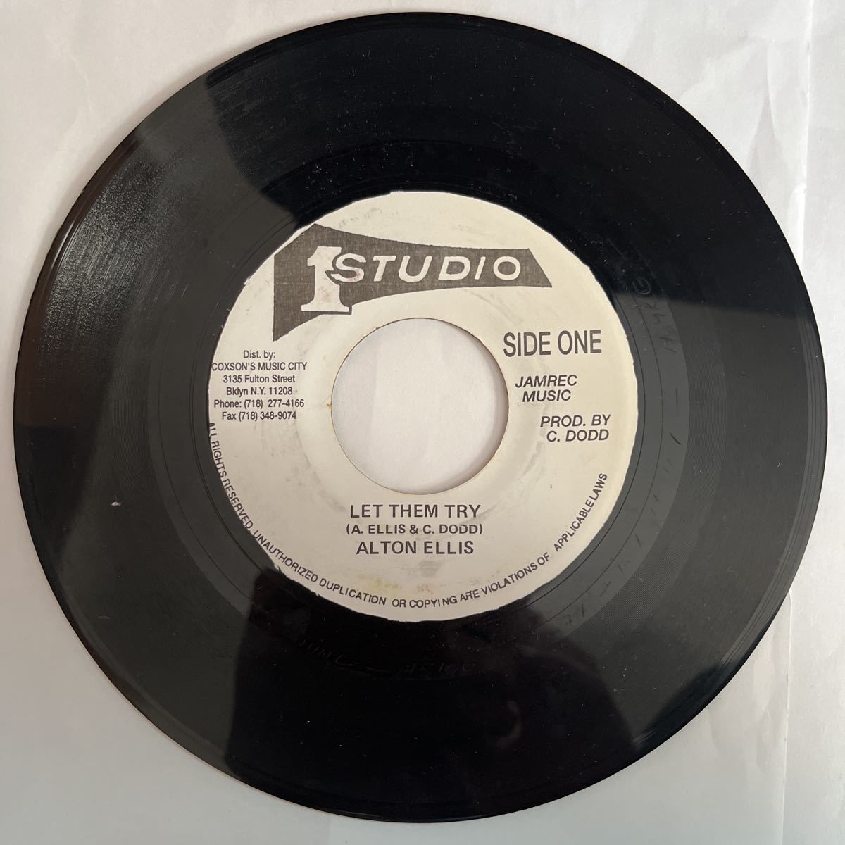 【傷や汚れあり】Alton Ellis Let Them Try (VG+) / A Fool (VG+) / Studio One ...
