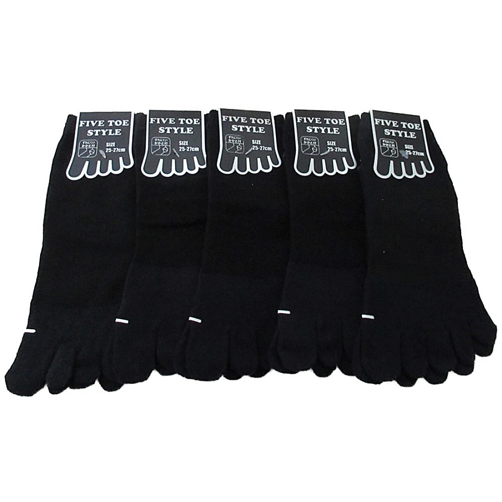 【未使用】5本指ソックス 綿混素材 柄入② メンズ size25-27cm アンクル丈 カカトつき 5足の落札情報詳細 - ヤフオク落札価格検索 オークフリー