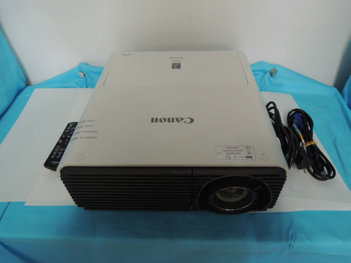 【目立った傷や汚れなし】CANON DATA PROJECTOR 型号:WUX450 ランプ使用時間:1719H 表示方式:3原色液晶方式 ...