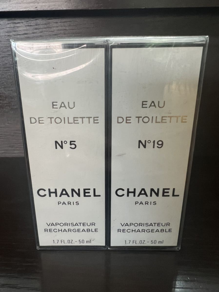 【未使用】☆CHANEL N°5 & N°19 EAU DE TOILETTE VAPORISATEUR RECHARGEABLE 50mlの落札情報詳細 - ヤフオク落札価格検索 オークフリー