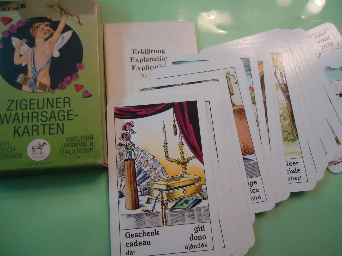 【やや傷や汚れあり】ジプシーカード（GIPSY FORTUNE TELLING CARDS）一組 ※解説書は英語等 占い カードの落札情報詳細 ...