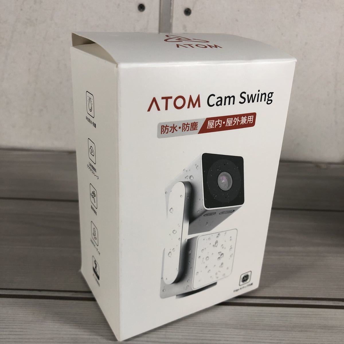 【未使用に近い】407y2723★ アトムテック(ATOM tech) ネットワークカメラ ATOM Cam Swing(アトムカムスイング ...