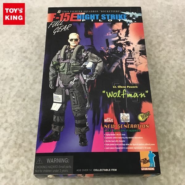 【傷や汚れあり】1円～ ドラゴン ニュージェネレーション 1/6 336th FLIGHT SQUADRON ROCKETEERS F-15E ...