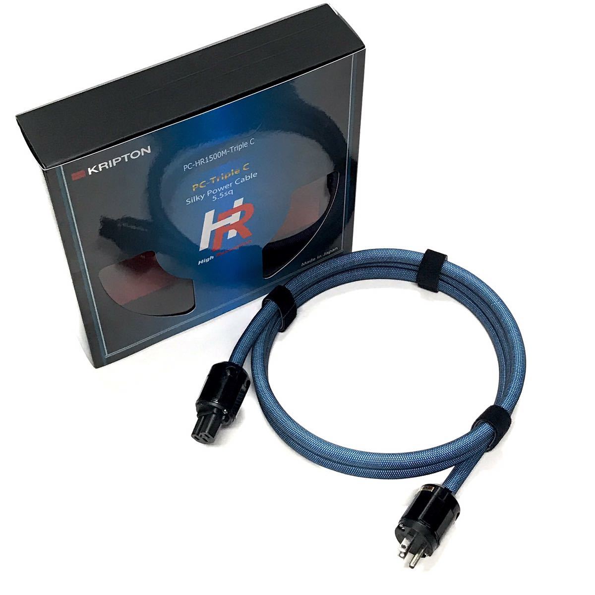 【やや傷や汚れあり】KRIPTON PC-HR1500M TRIPLE-C 2.0m Silky Power Cable PC-Triple ...