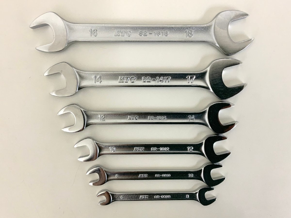 【未使用】★未使用品★KTC 京都機械工具 両口スパナ 6本 S2-1618/1417/1214/1012/0810/0608 の落札情報詳細 - ヤフオク落札価格検索 オークフリー