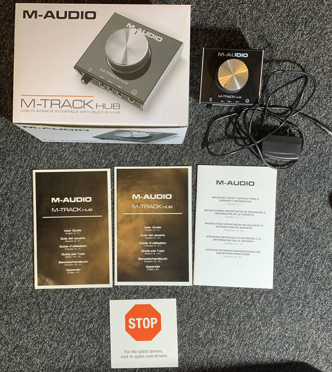 【目立った傷や汚れなし】オーディオインターフェース / M-AUDIO M-Track Hub / USB Monitoring ...