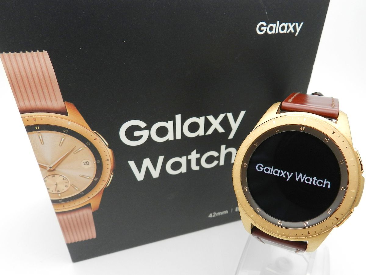 【傷や汚れあり】1000円スタート スマートウォッチ Galaxy Watch ギャラクシー SM-R810 Rose Gold ローズ ...