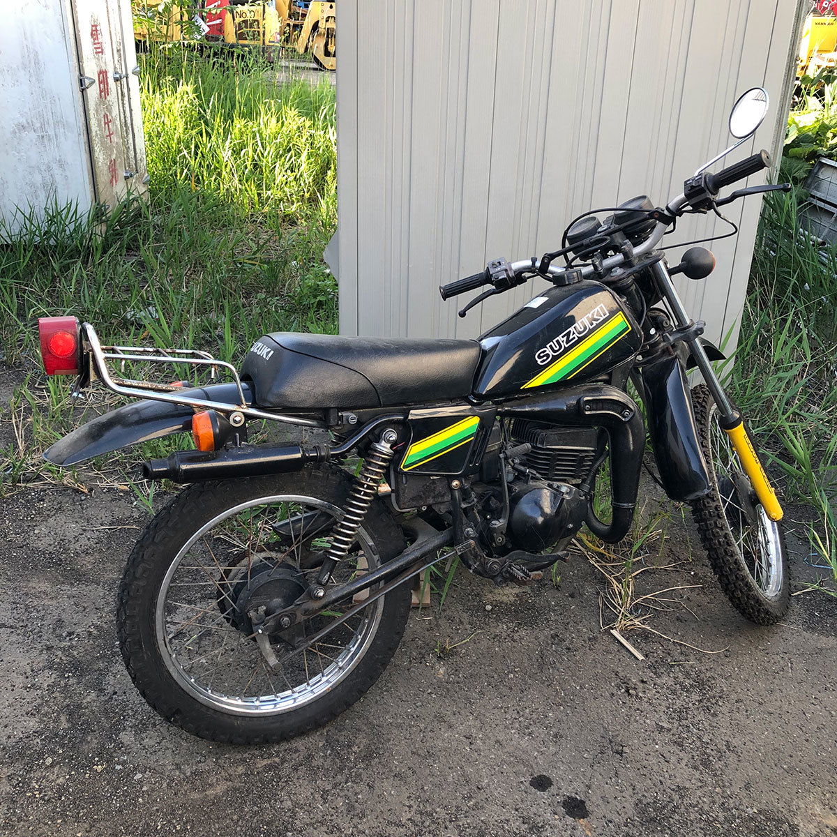 【全体的に状態が悪い】M0948 引取限定 バイク スズキ ハスラー50 TS503 2スト HUSTLER SUZUKI レストアベース ...