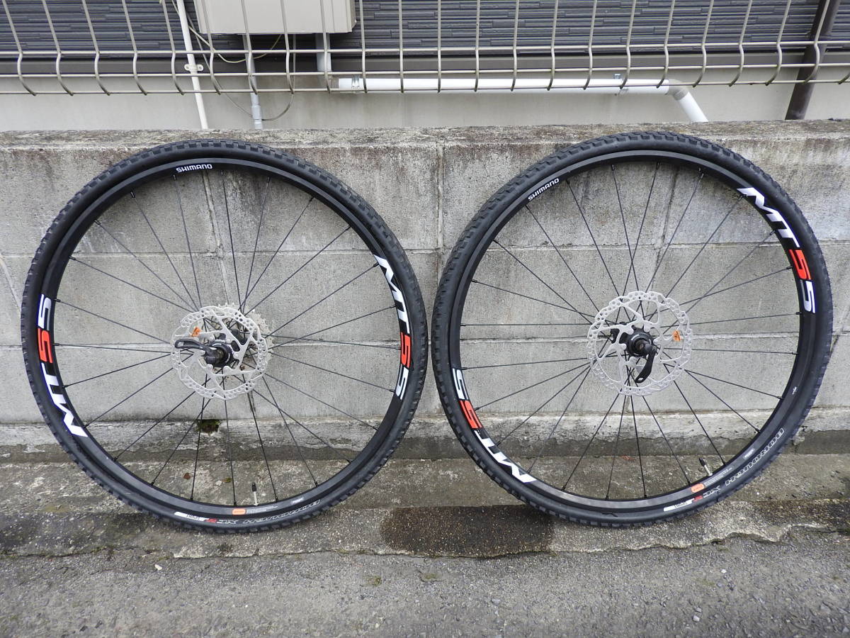 【傷や汚れあり】SHIMANO シマノ☆自転車用 ホイール WH- MT55 前後 ホイール 622×19-21C☆BOROUGH XC 700×45C(44-622)☆中古品「管理№ ...