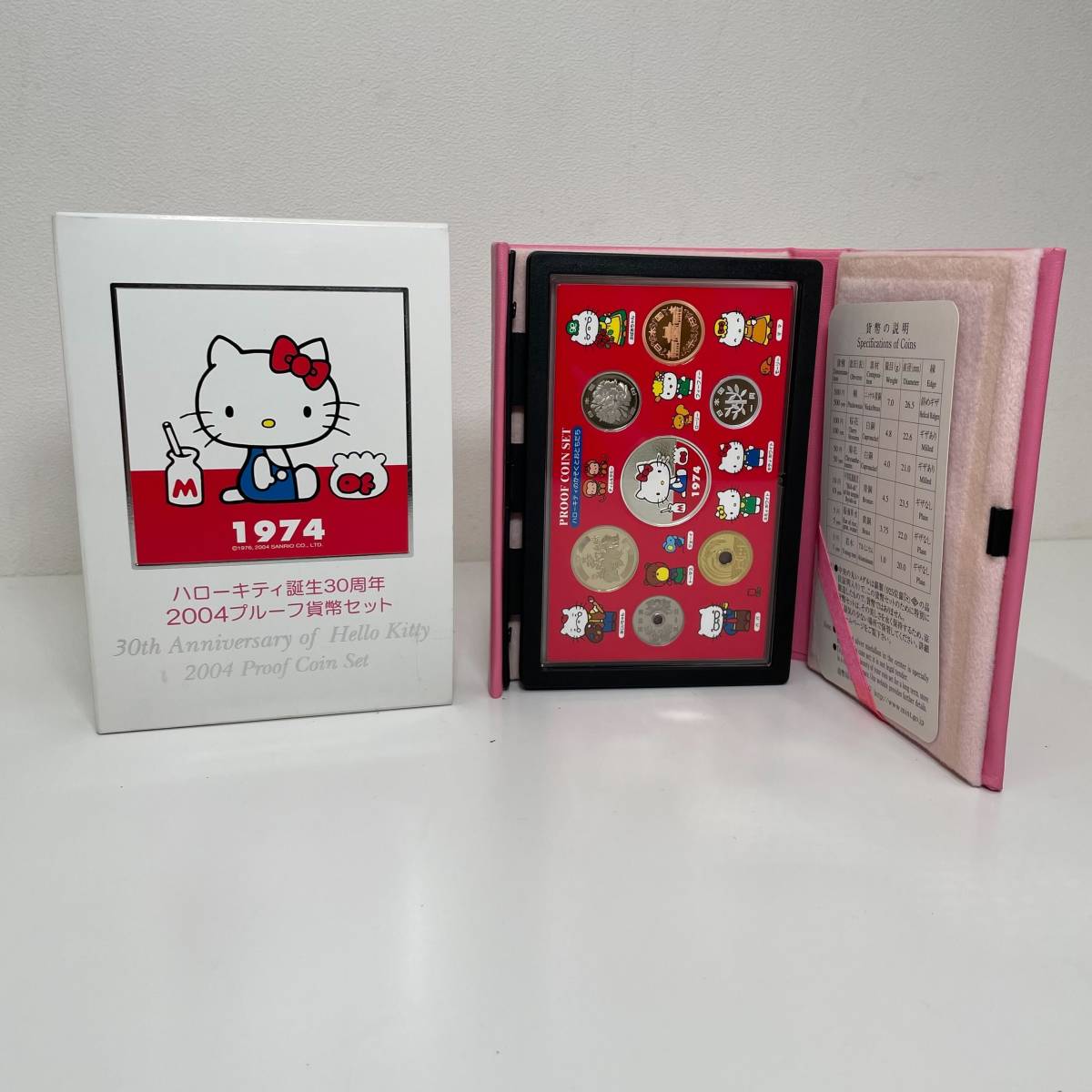 【未使用】☆未使用☆ Hello Kitty ハローキティ 誕生30周年 2004 平成16年 プルーフ貨幣セット 造幣局 記念硬貨 シルバー 925 コイン付属【6739】の落札情報詳細 ...