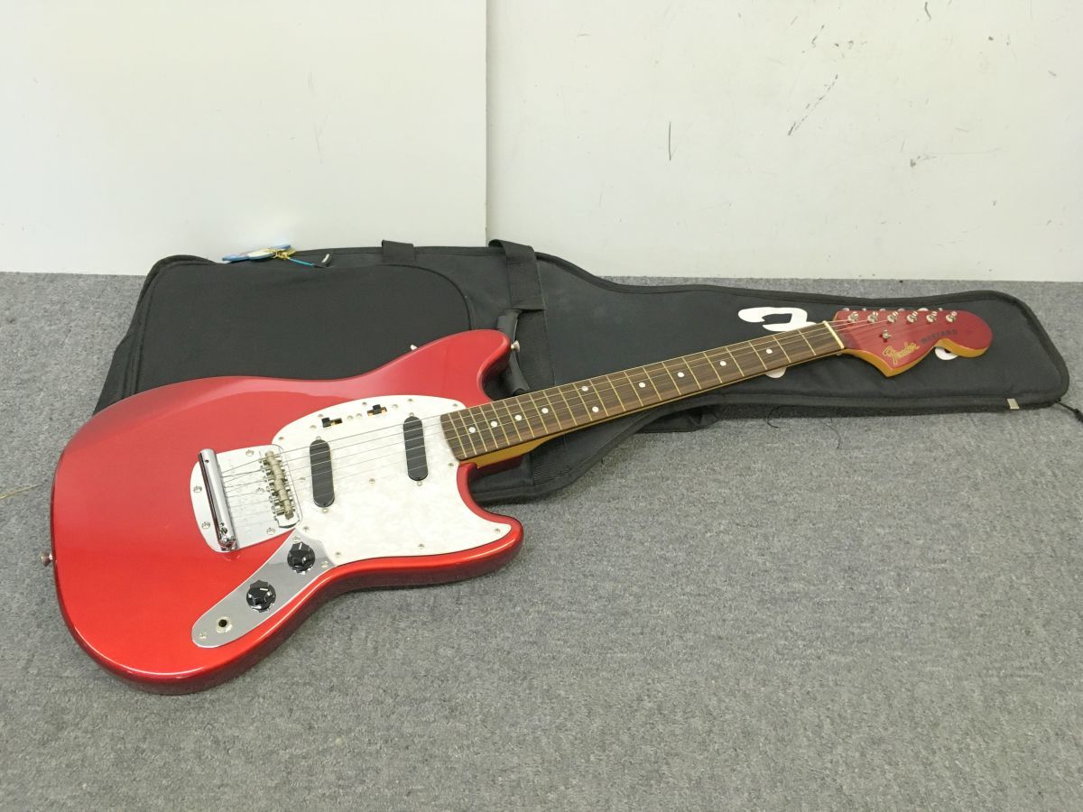 【傷や汚れあり】G214-I34-2853 Fender JAPAN フェンダー エレキギター MUSTANG ムスタング 6弦 楽器 レッド ...