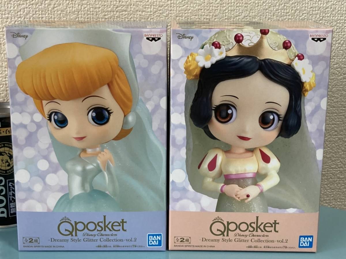 【目立った傷や汚れなし】シンデレラ＆白雪姫 -Cinderella & Snow White-★Dreamy Style Glitter Collection vol.2★Qposket★Q ...