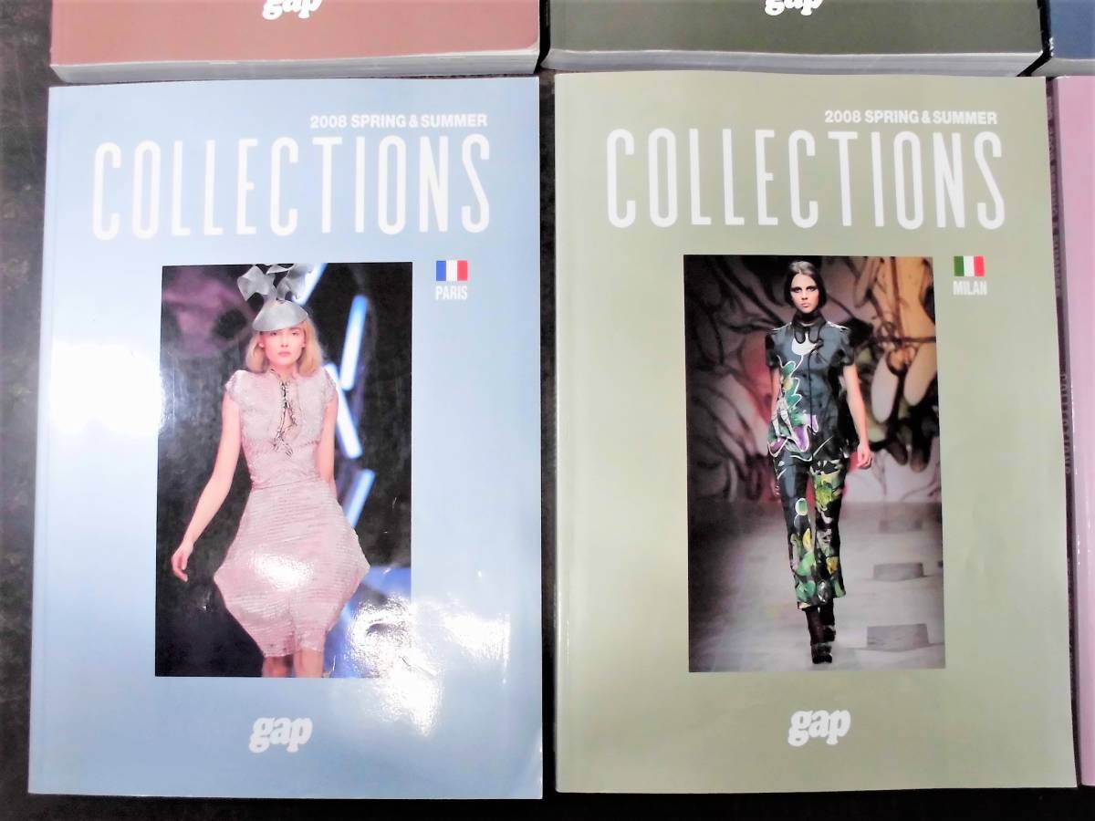 【目立った傷や汚れなし】☆GAP COLLECTIONS ギャップ コレクション 2008年 8冊セット ファッション誌 パリコレ モデル ...