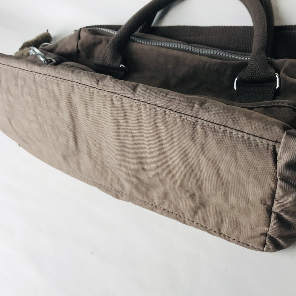 【やや傷や汚れあり】【中古品】 Kipling キプリング 2WAYショルダーバッグ ハンドバッグ ナイロン ベージュ K12437-757 ...