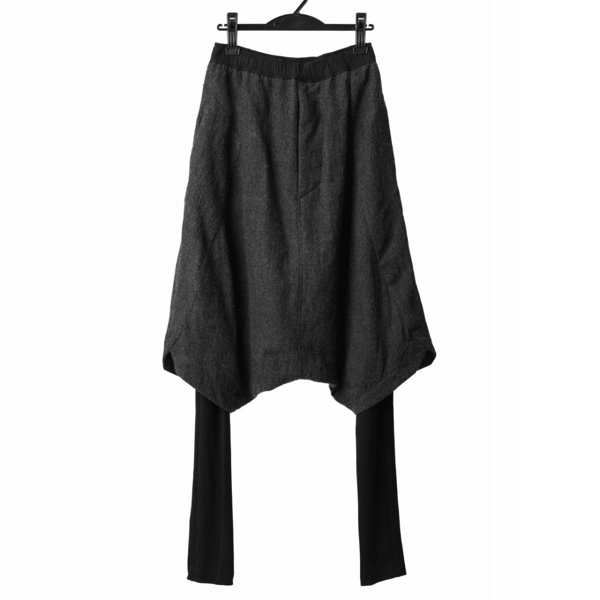 【未使用に近い】JULIUS PAD SAROUEL LAYERED PANTS col.BK size.1 21SS PRE 727PAM6 ...