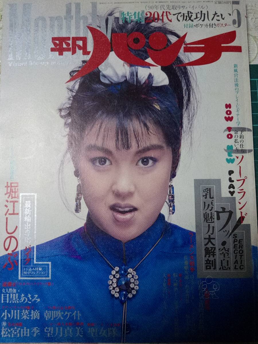 【傷や汚れあり】monthly平凡パンチ 1985年5月号 No86「付録無し」堀江しのぶ5p目黒あさみ12p小川菜摘10p松宮由季6p望月真美8p聖女隊6p朝吹ケイト11p の落札情報 