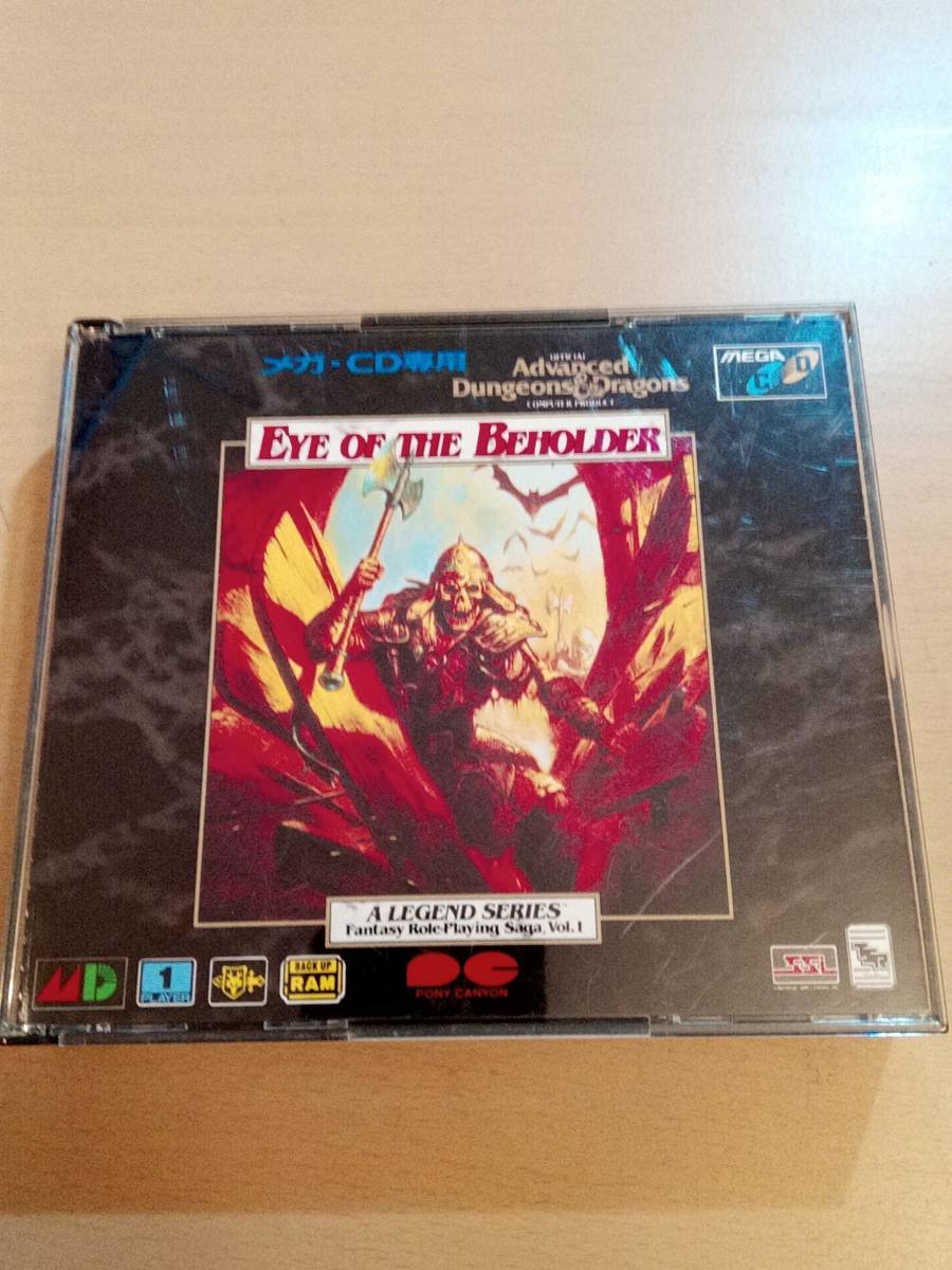 【やや傷や汚れあり】MD MEGA-CD AD&D アイオブザビホルダー 取説、帯付 動作確認済の落札情報詳細 - ヤフオク落札価格検索 オークフリー