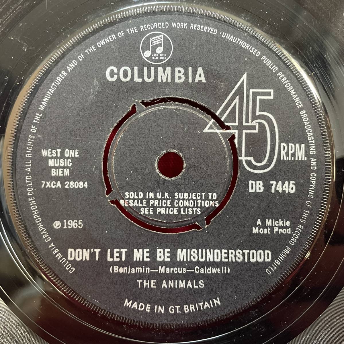 【傷や汚れあり】EPレコード THE ANIMALS (アニマルズ) / DON'T LET ME BE MISUNDERSTOOD (悲しき ...