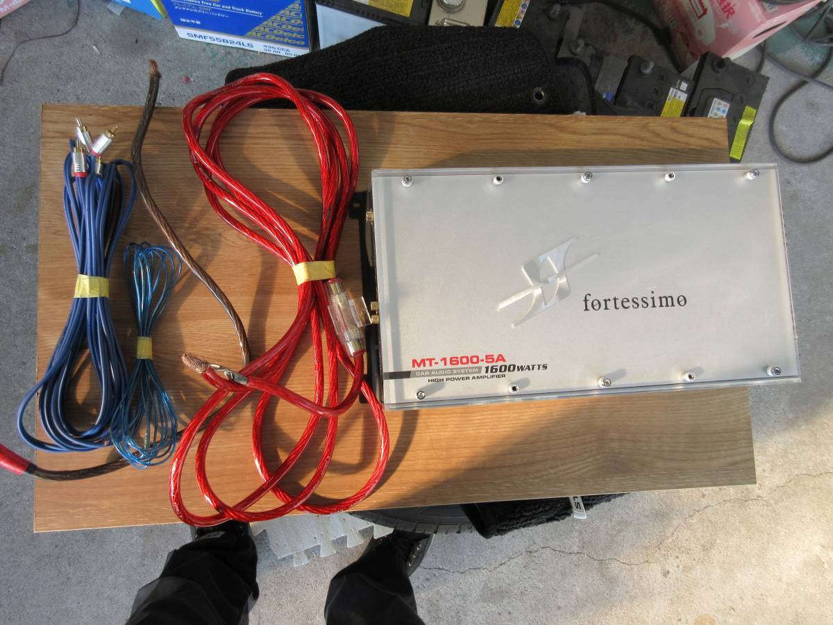 【やや傷や汚れあり】fortessimo MT-1600-5A アンプ 1600W おまけ配線付き の落札情報詳細| ヤフオク落札価格情報 ...