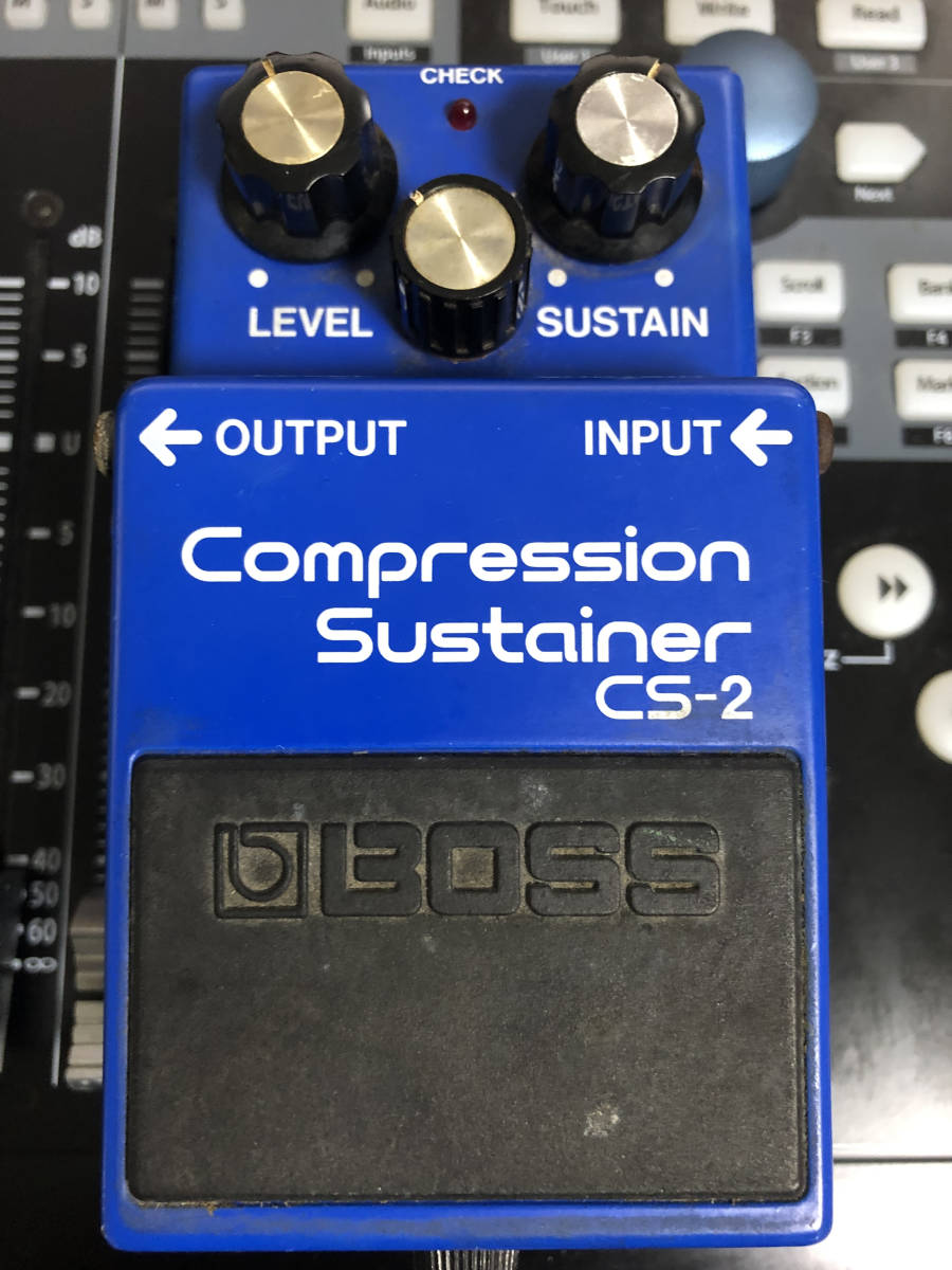 【全体的に状態が悪い】BOSS Compression Sustainer CS-2 エフェクター 本体のみ コンプレッサー 日本製 ボス の ...