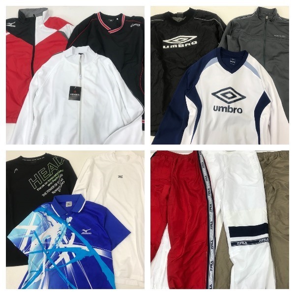 【目立った傷や汚れなし】FS－672 メンズ スポーツウェアSET【Reebok・Umbro・MIZUNO・FILA 等 サイズいろいろ 大量 ...