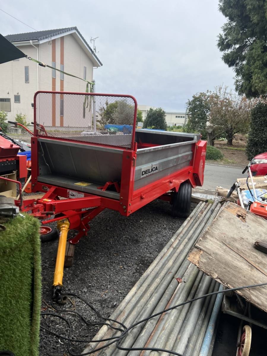 【傷や汚れあり】山形 新庄店 デリカ マニアスプレッダー DAM-170 クレーン AK-171 最大積載1700kg 自走式 肥料運搬散布 ...