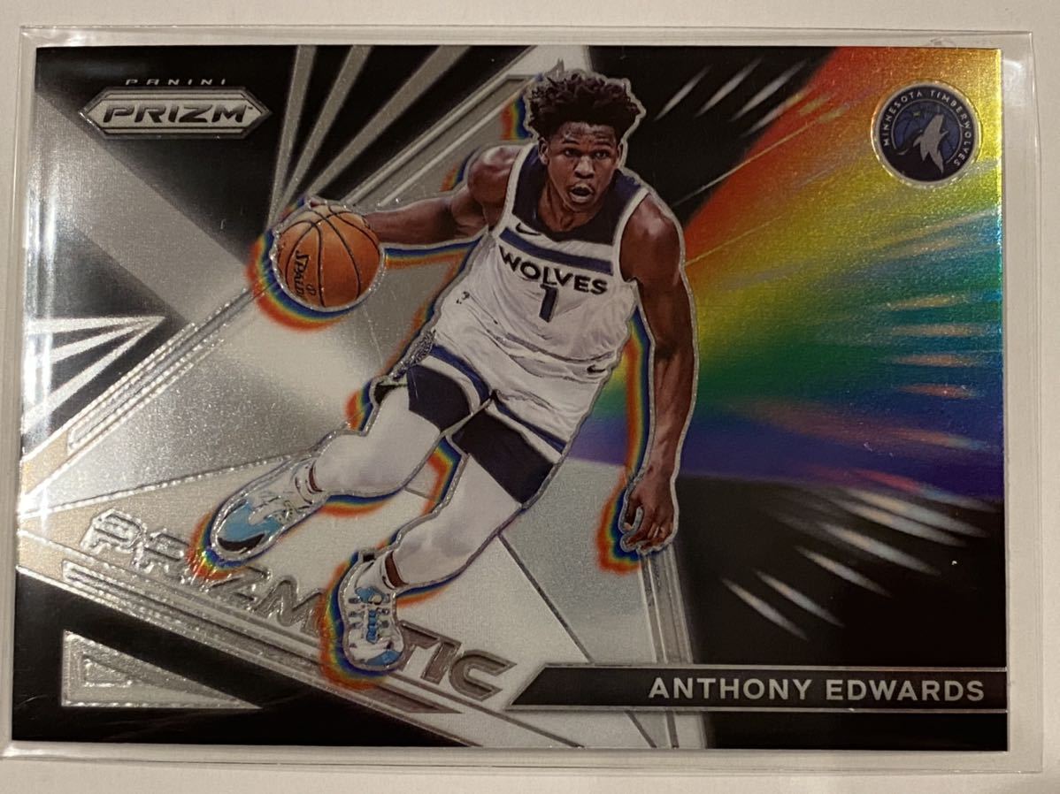 【目立った傷や汚れなし】Anthony Edwards 2022-22 Panini Prizm Prizmatic base NBAカード ...