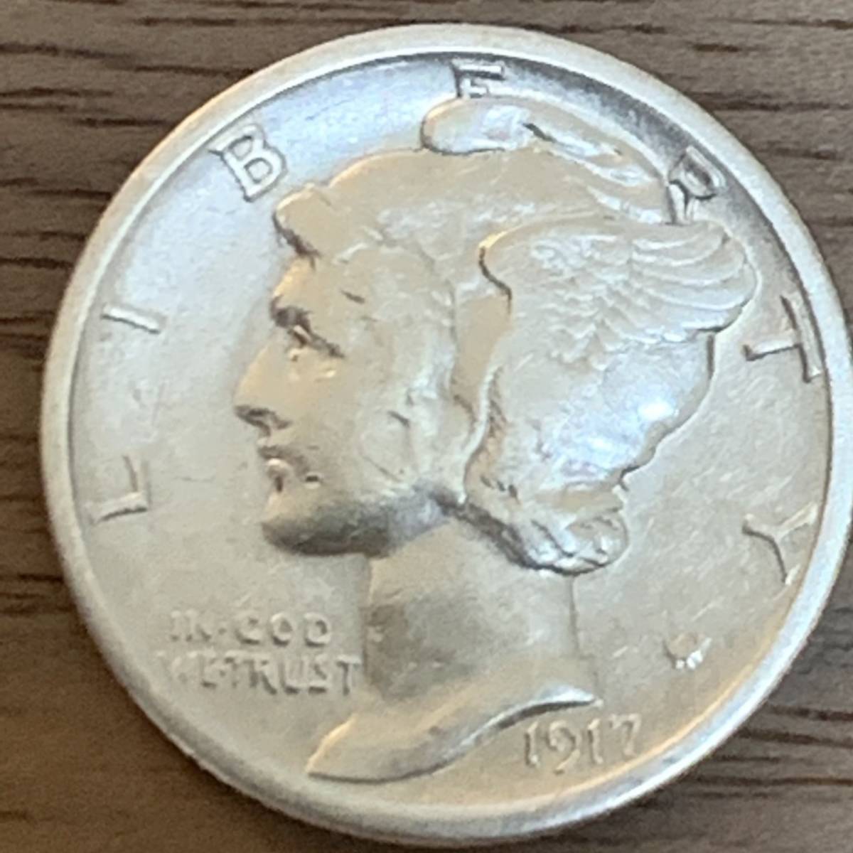【未使用に近い】激レア！1円スタート！外国コイン！アメリカ ONE DIME 1ダイム 10セント！マーキュリー 銀貨！LIBERTY IN ...