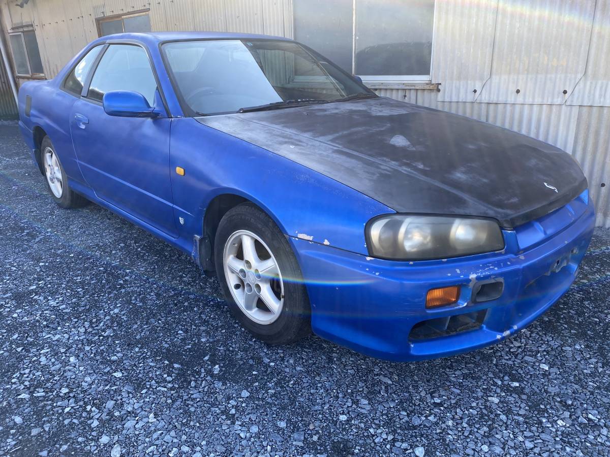 【傷や汚れあり】☆HR34 R34 スカイライン 書類付き NA 2ドアクーペ 実走行 修復歴ナシ 純正キセノンヘッドライト☆の落札情報詳細 ...