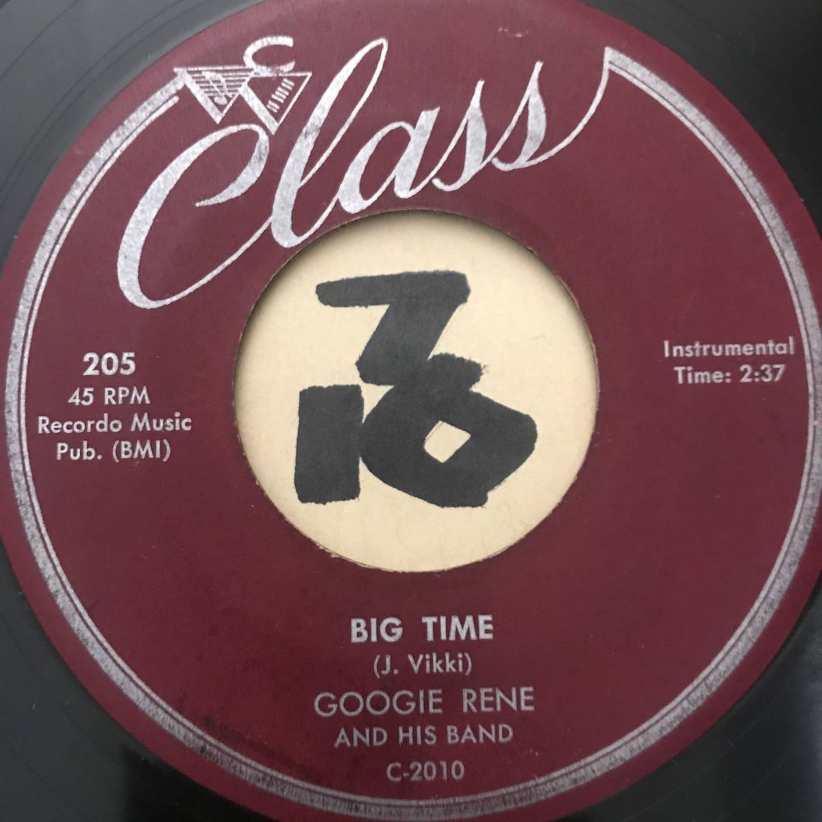 【傷や汚れあり】試聴 56年ソウル・ジャズ・ダンサー。GOOGIE RENE BIG TIME 両面VG(+) SOUNDS VG++ の落札 ...