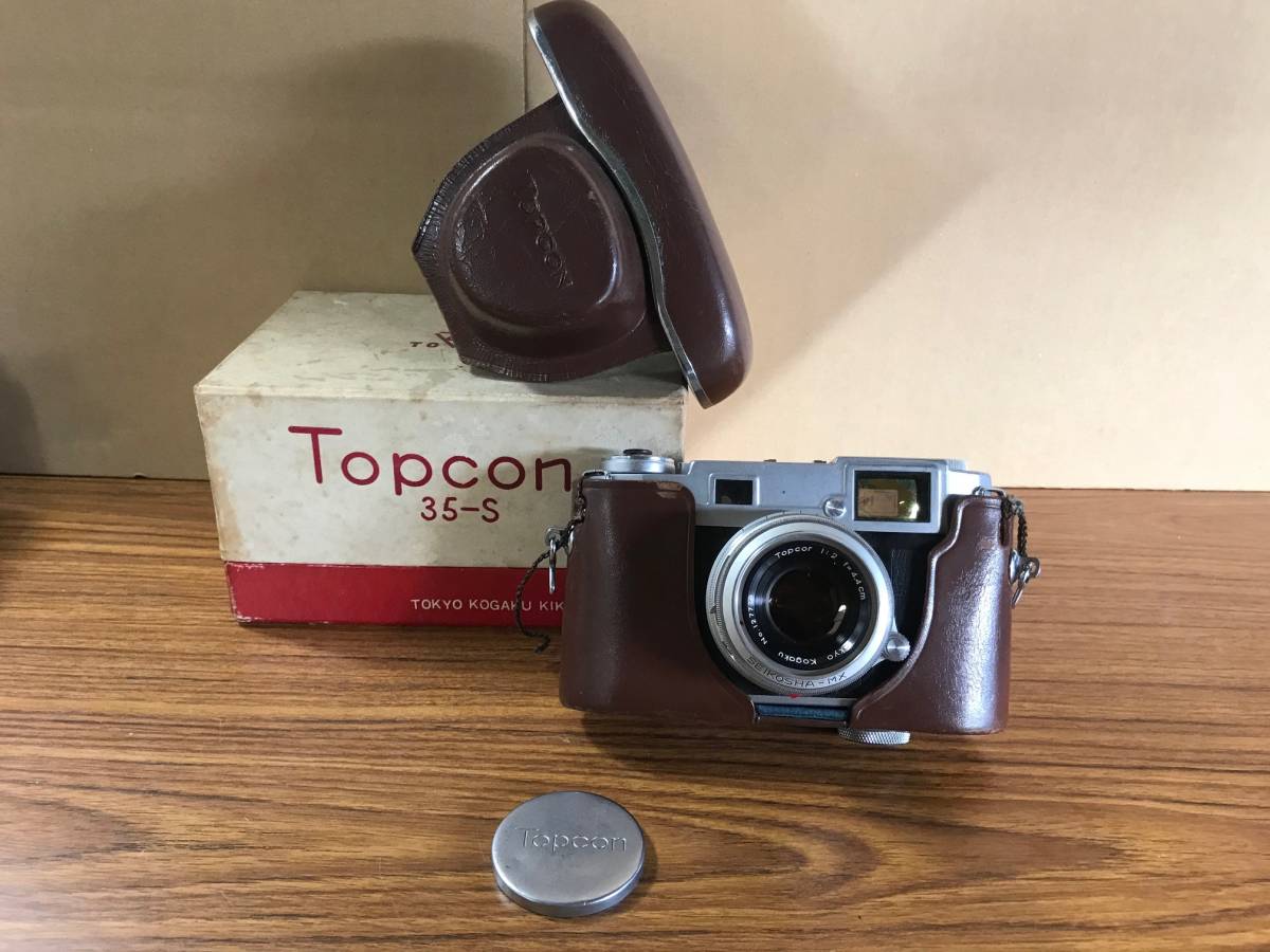 【やや傷や汚れあり】TOPCON トプコン 35-S Topcor 1:2 f=4.4cm SEIKOSHA-MX レンジファインダー カメラ ...