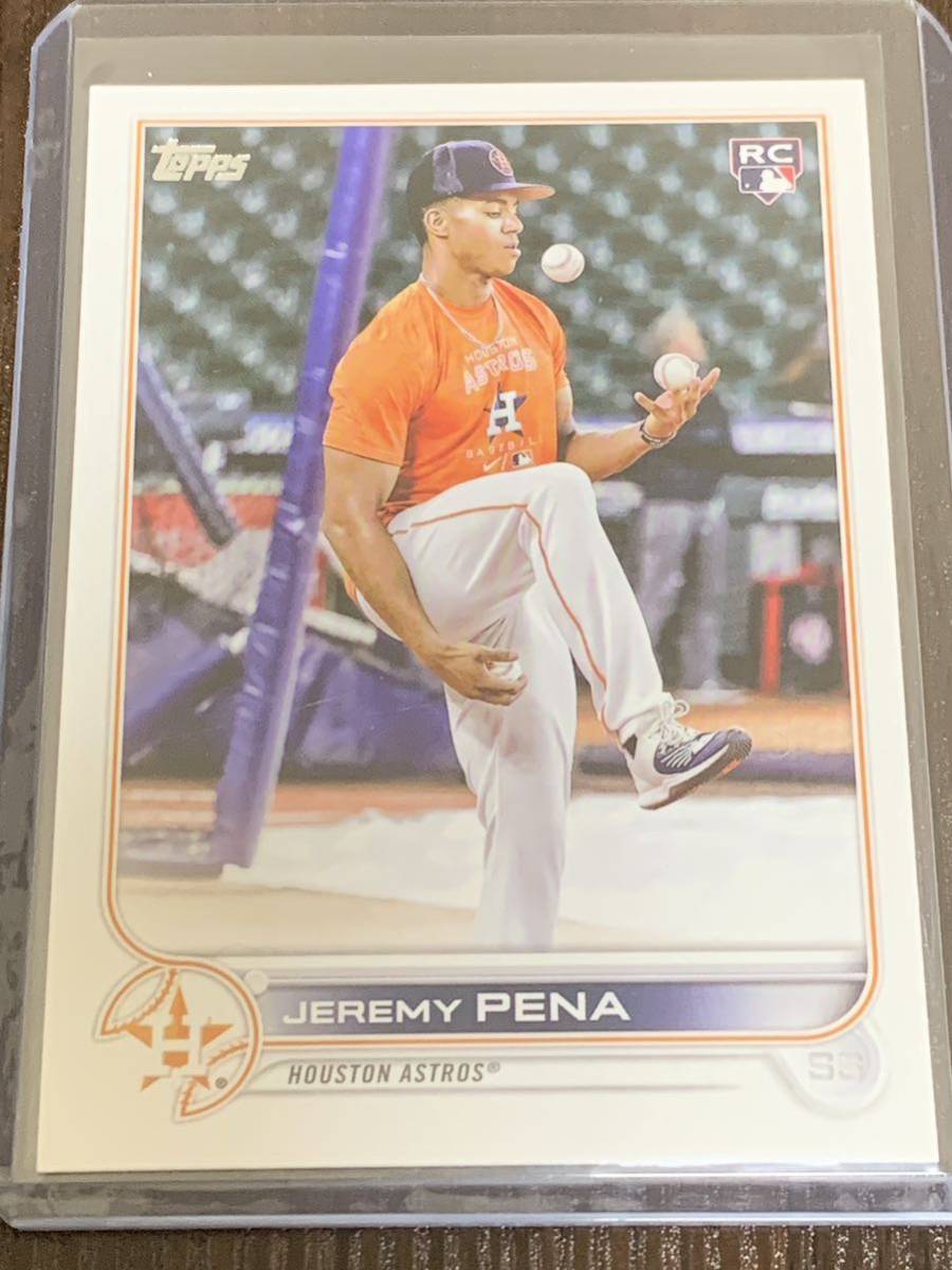 【目立った傷や汚れなし】Jeremy Pena 2022 Topps Baseball Update Photo Variation SP ...