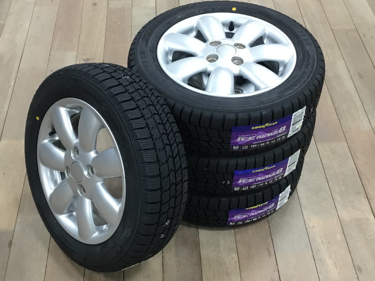 【未使用】【2023年製】4本/18800円～ 155/65R14 155/65-14 GOODYEAR グッドイヤー ICE NAVI8 アイスナビ8 スタッドレス 冬タイヤ の落札情報詳細 ...