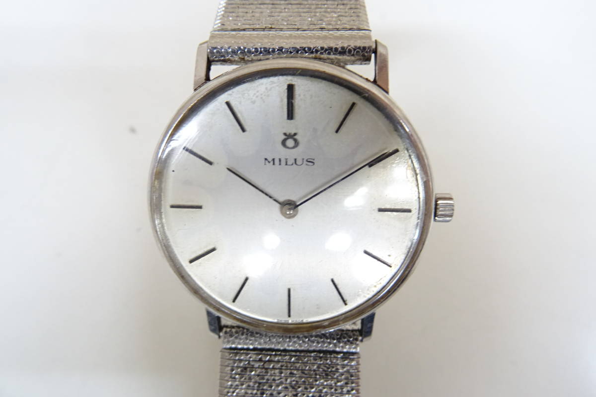【傷や汚れあり】[奈良11002MY] MILUS メンズ 腕時計 手巻 アンティーク の落札情報詳細 - Yahoo!オークション落札価格検索 オークフリー