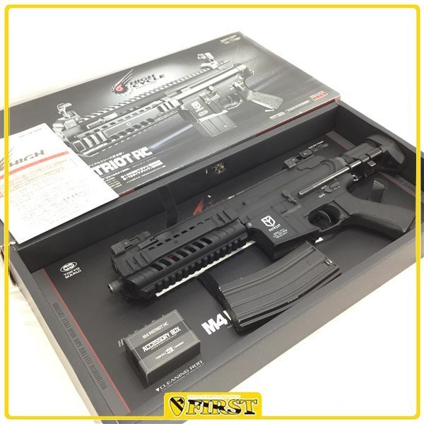 【目立った傷や汚れなし】9521】東京マルイ製 M4パトリオット HC ハイサイクル電動ガン GATE TITAN組込 内部カスタム品 箱付き ...