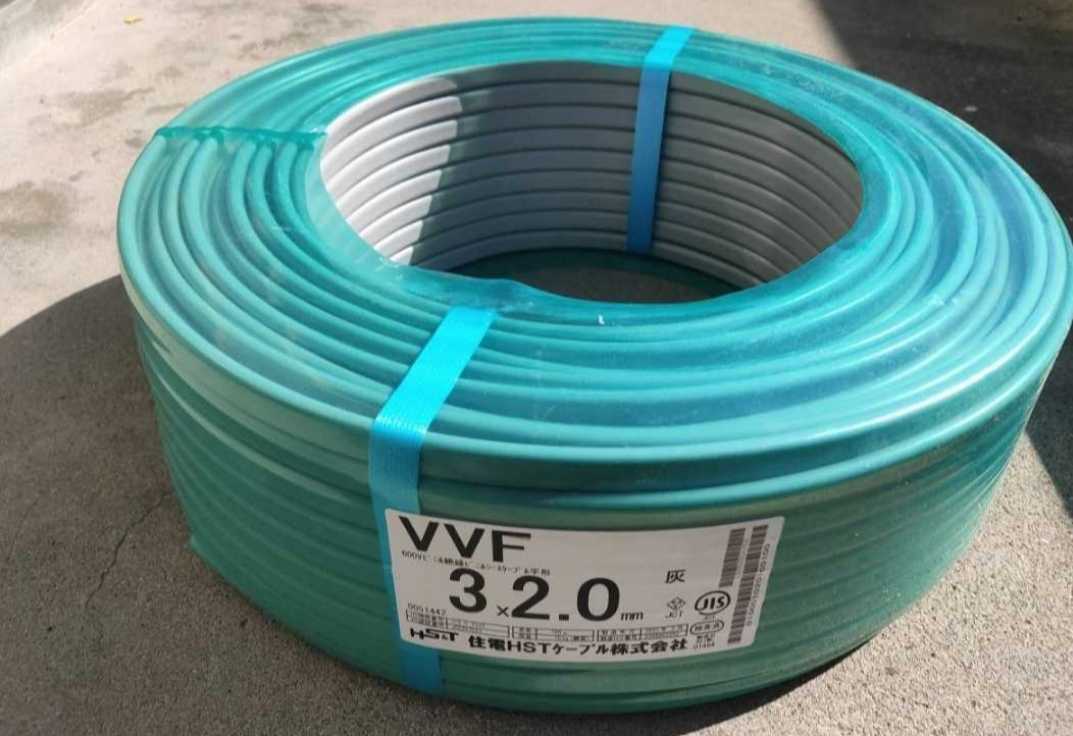 【未使用】1円スタート 送料無料 住電HSTケーブル VVFケーブル 3×2.0mm 100m 未使用品 2022年製造 の落札情報詳細| ヤフオク落札価格情報 オークフリー