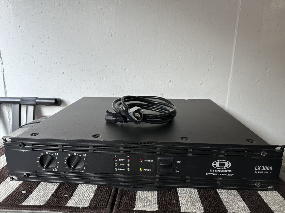 【目立った傷や汚れなし】Dynacord ダイナコード LX3000 2×1500w パワーアンプ の落札情報詳細| ヤフオク落札価格情報 オークフリー