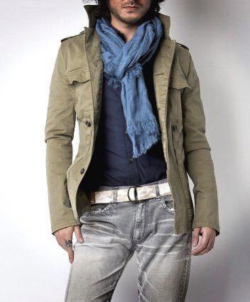 【目立った傷や汚れなし】美品!定価4万弱! junhashimoto ジャケット カーキ ブルゾン ミリタリー シャツ 3 元wjk akm デザイナー ジュンハシモト g-army グリーン ...