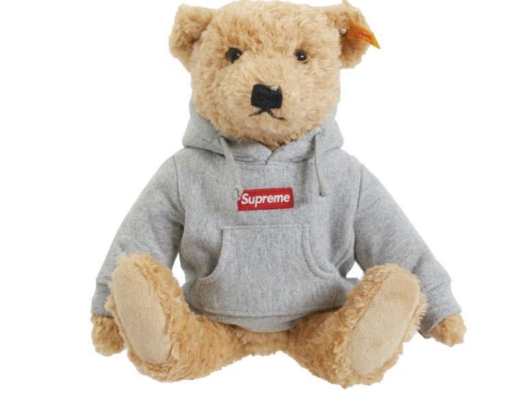 【未使用】2018FW Supreme x Steiff Bear Heather Grey 未使用品の落札情報詳細 - ヤフオク落札価格検索 ...